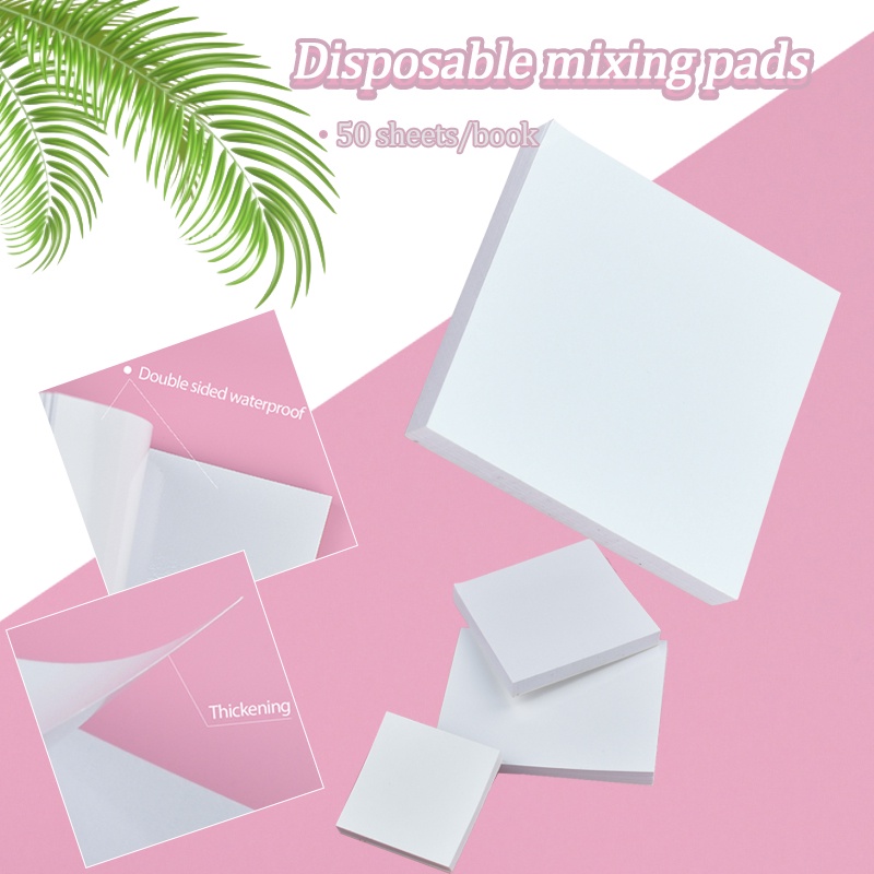 50 Sheets Dental Thickening White Cementing Mixing Paper Disposable ...