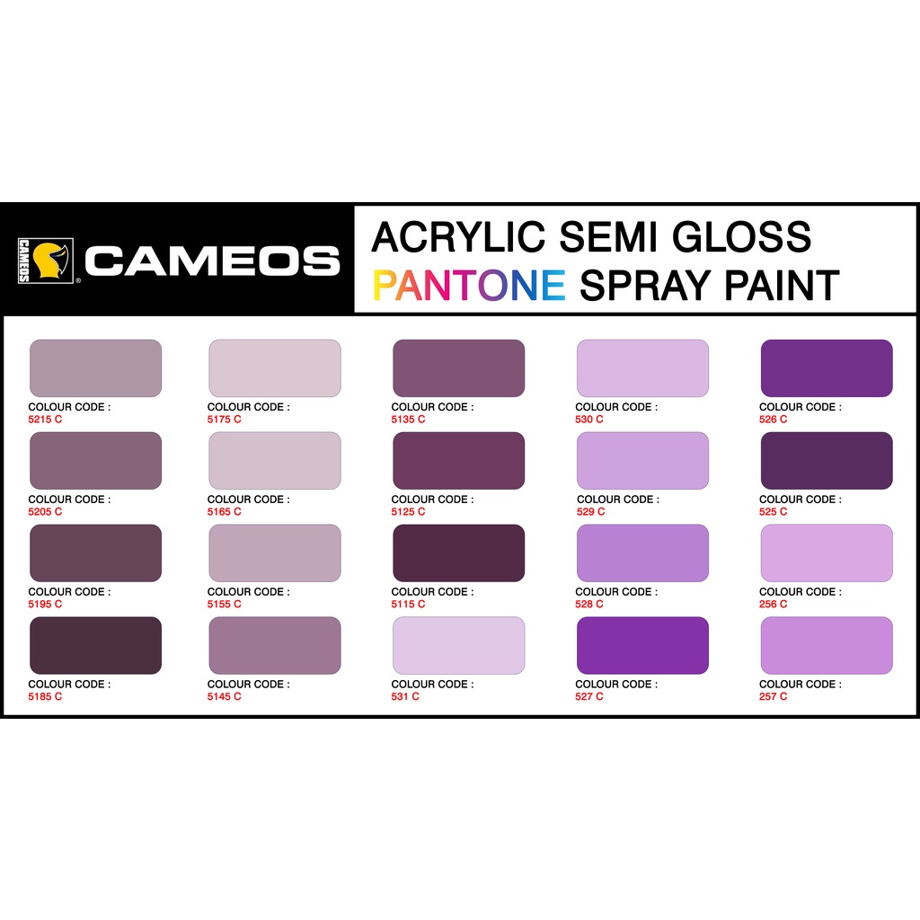 PANTONE Color P26 - Aerosol Spray Paint - CAMEOS 400ML/Bottle | Shopee ...