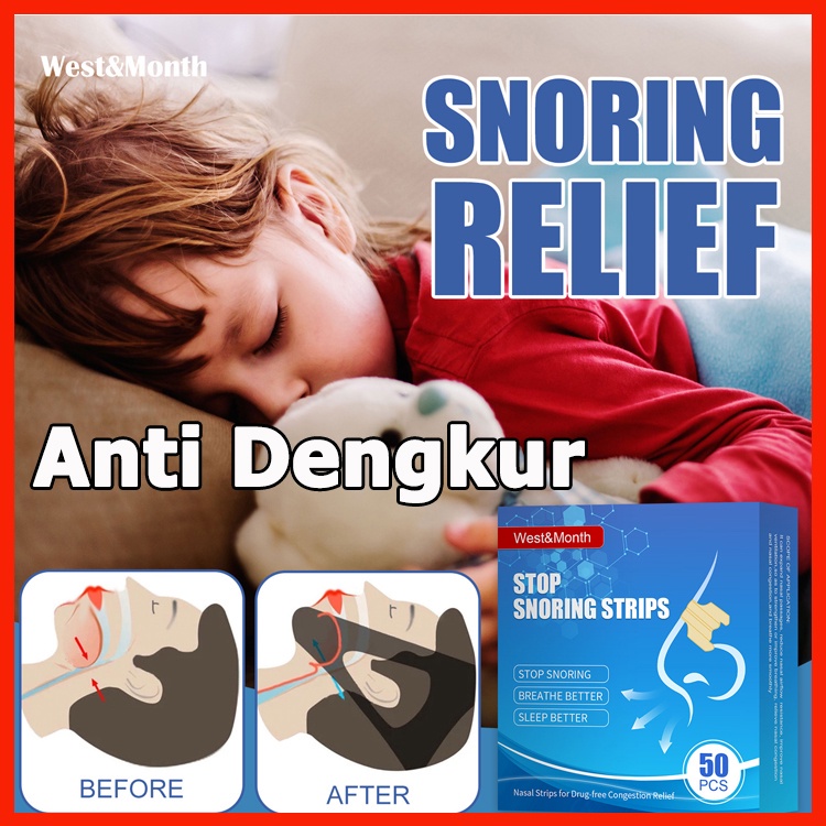 Nasal Strip Anti Snoring Hilangkan Dengkur Stop Snoring Patch Pelekat ...
