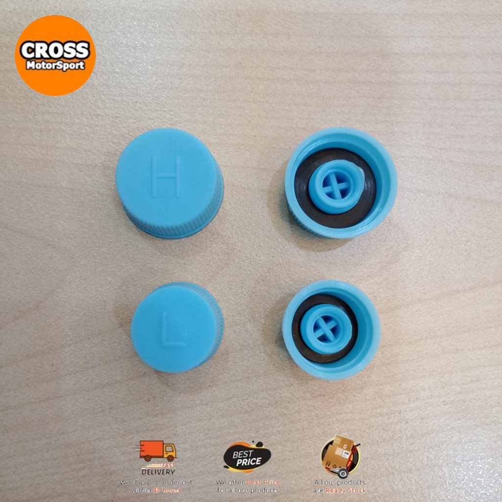 CAR AIRCOND CAP A/C INLET OUTLET HIGH LOW VALVE CAPS PLASTIC COVER ...