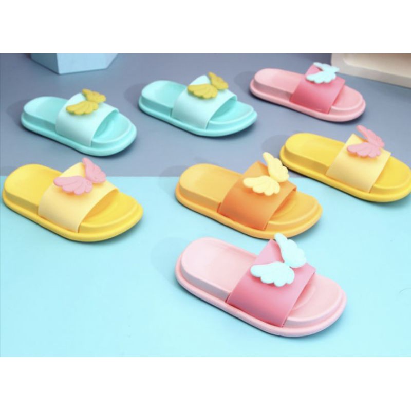 Eco Selipar Comel Kanak-Kanak Selipar Kartun Kids Wings Sandal | Shopee ...