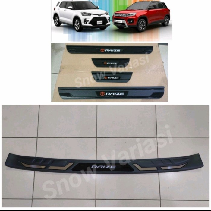 Elegant Toyota raize side and rear sill plate package | Shopee Malaysia