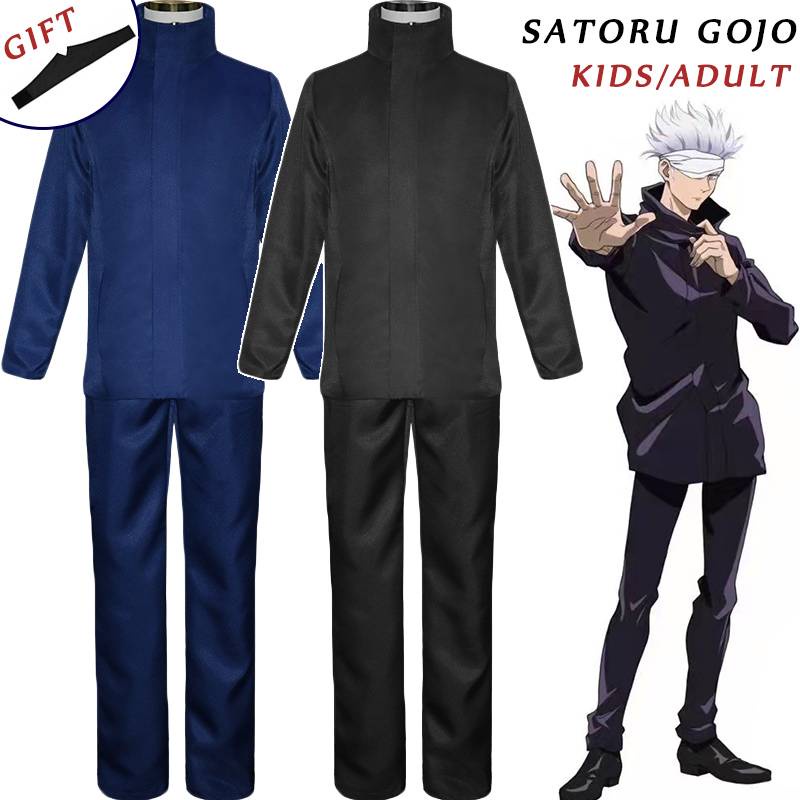 Anime Jujutsu Kaisen Cosplay Costume Gojo Satoru Wig for Adult Men ...