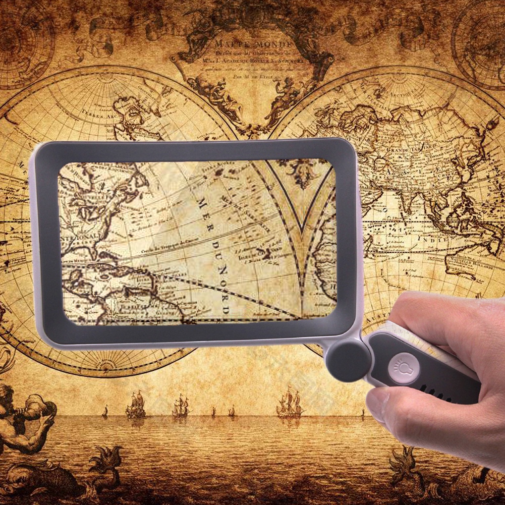 READY STOCK LED Magnifier Kanta Pembesar 4X Magnifying Glass Light ...