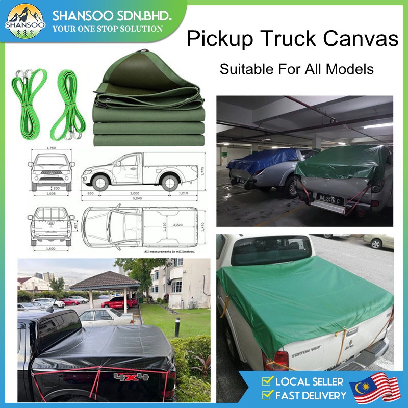 Pickup Truck Back Box Cover Pickup Truck Tarpaulin Canvas With ...