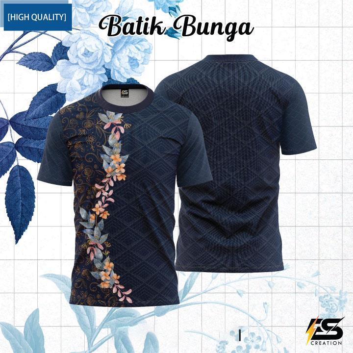 JERSI BATIK BUNGA MODERN | Shopee Malaysia
