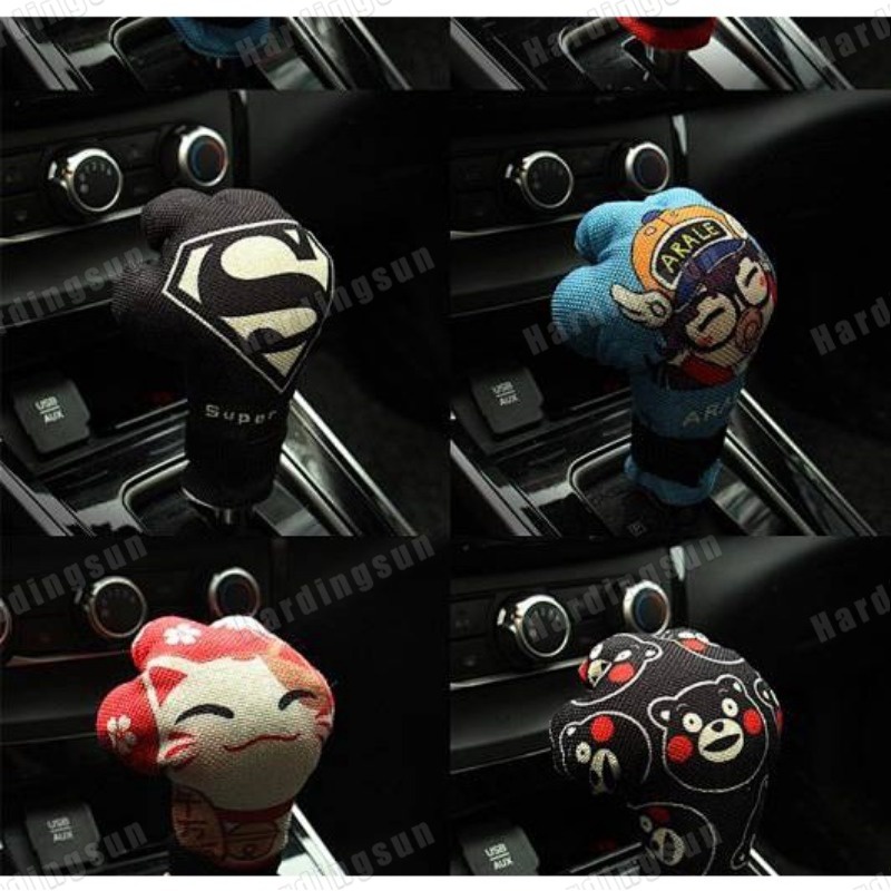 Cartoon Cloth Cute Cat Claw Shift Knob Cover Boxing Gear Cover Car Hand ...