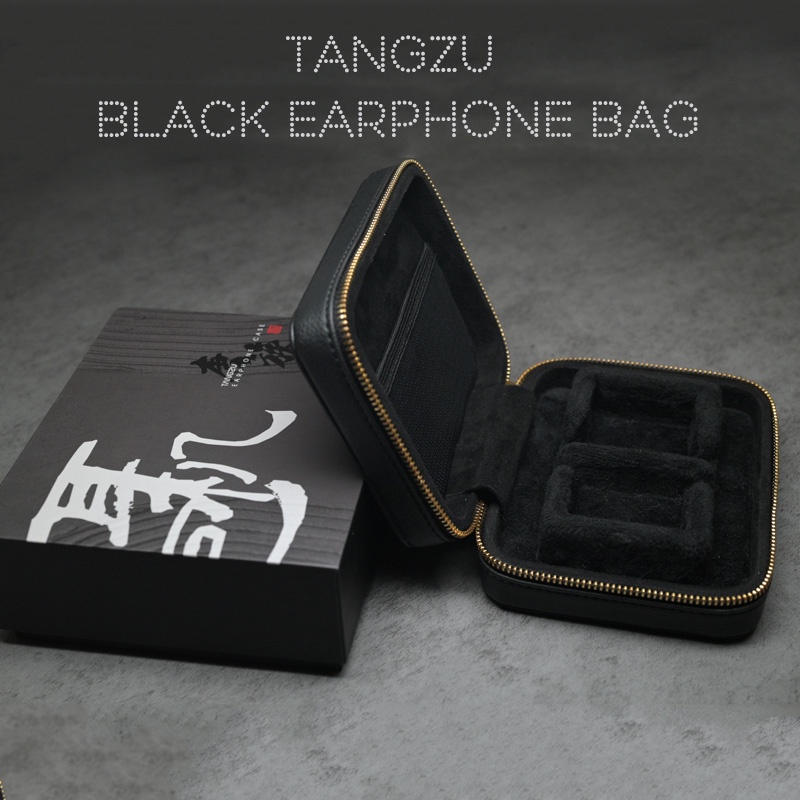 TANGZU Black Earphone Bag HIFI Carrying Case Storage Accessories for ...