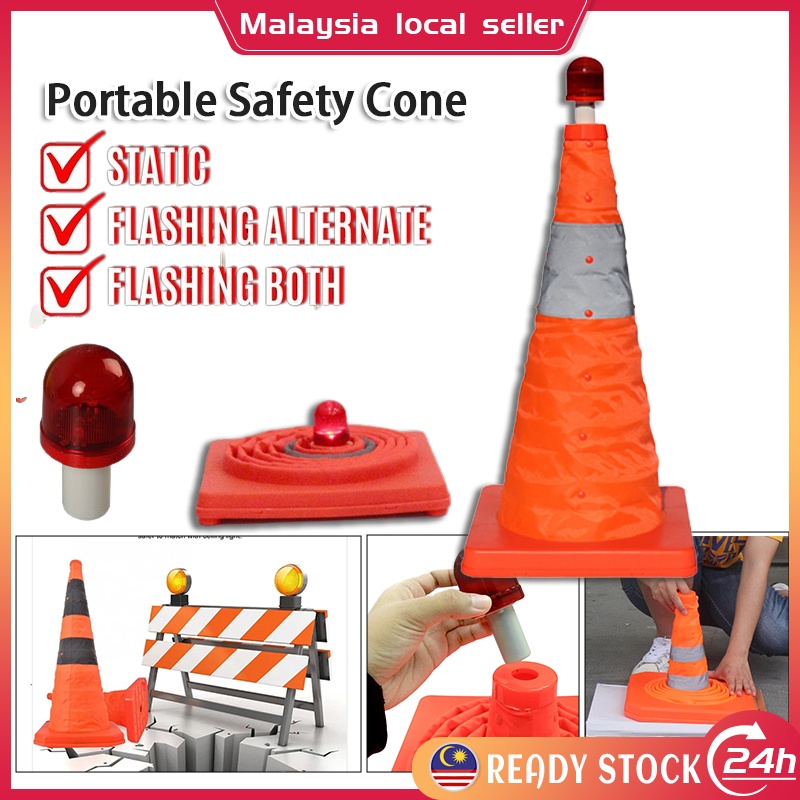 45CM/60CM Folding Road Safety Cone Portable Safety Cone Multi Purpose ...