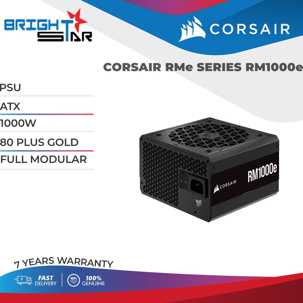 CORSAIR RMe SERIES RM1000e 1000W 80 PLUS GOLD FULL MODULAR POWER SUPPLY ...