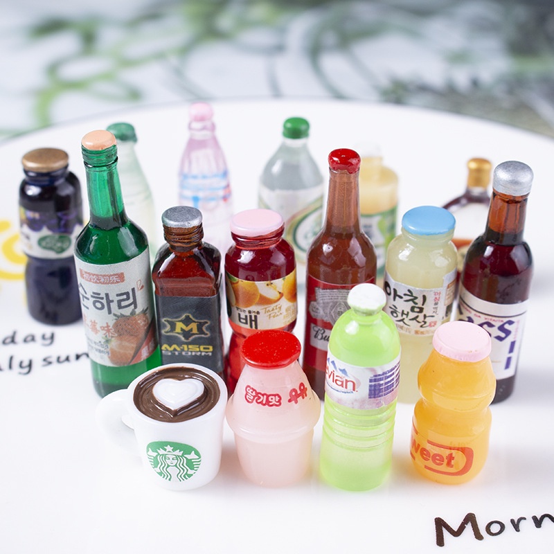 Simulated Bottle Beer Beverage Sticker 3D Charms Cartoon Mobile Phone ...