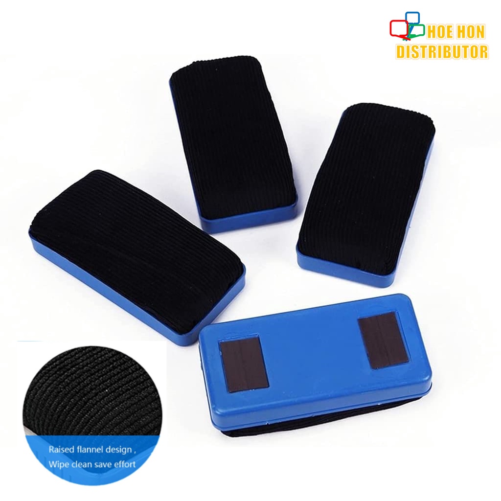 Flannel Fabric Whiteboard Eraser with Magnet HL652 Hard Shell Whiteboard Marker Duster Pemadam ...
