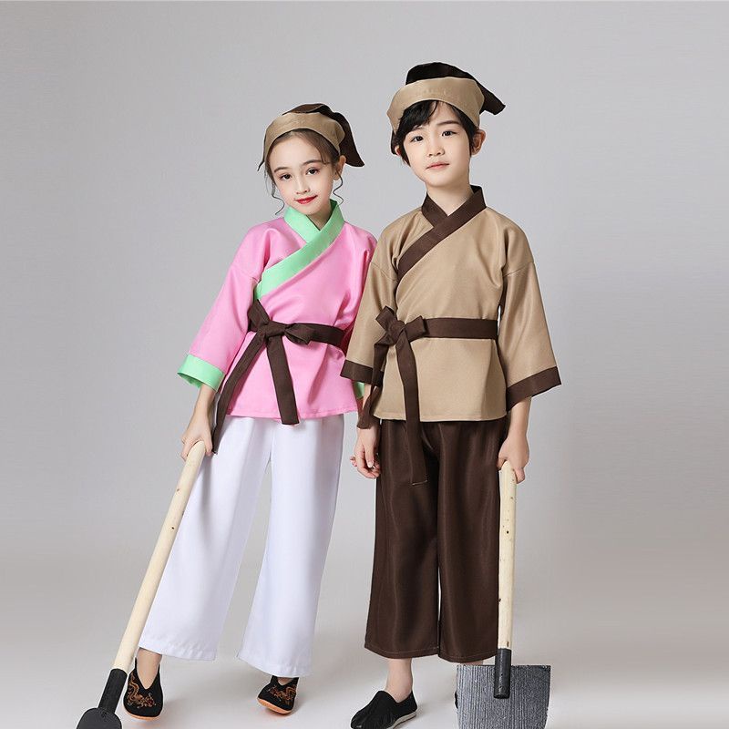 Straw of Benjamin yu gong yi shan farmers costumes chuhe farmer hoe ...