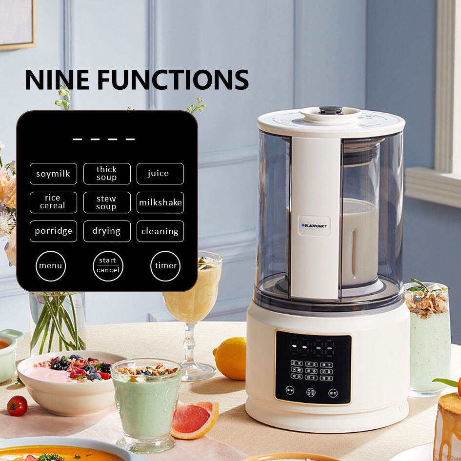 Blaupunkt Ultra Quiet Food Processor Soymilk Machine Automatic Juicer ...