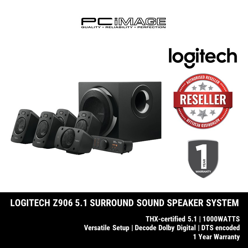LOGITECH SURROUND SOUND SPEAKERS Z906 (980-000468) | Shopee Malaysia