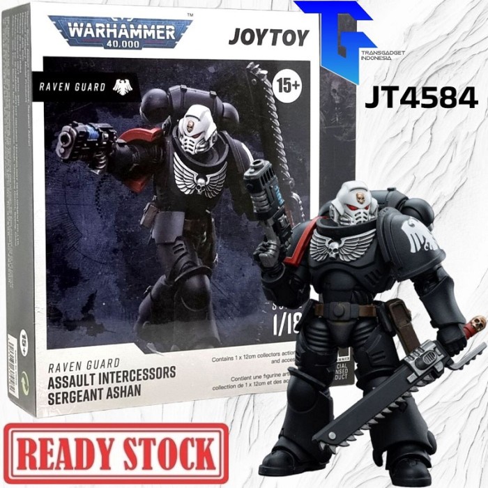 Joytoy Warhammer Raven Guard Assault Intercessor Sergeant Ashan JT4584 ...