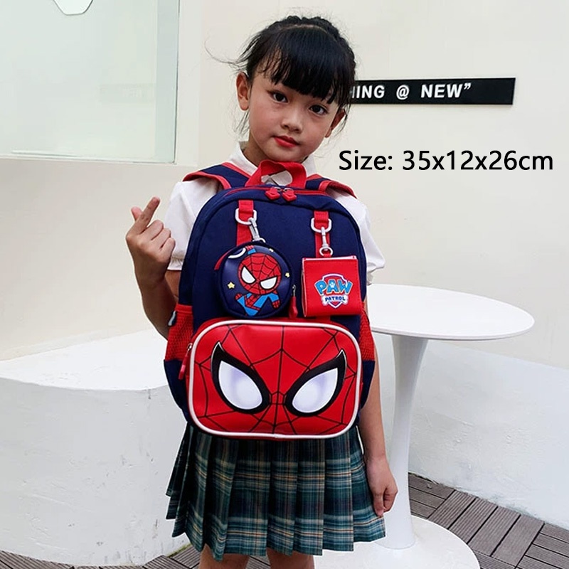 Cartoon Spiderman Backpack Spider-Man: Across the Spider-Verse Kids ...