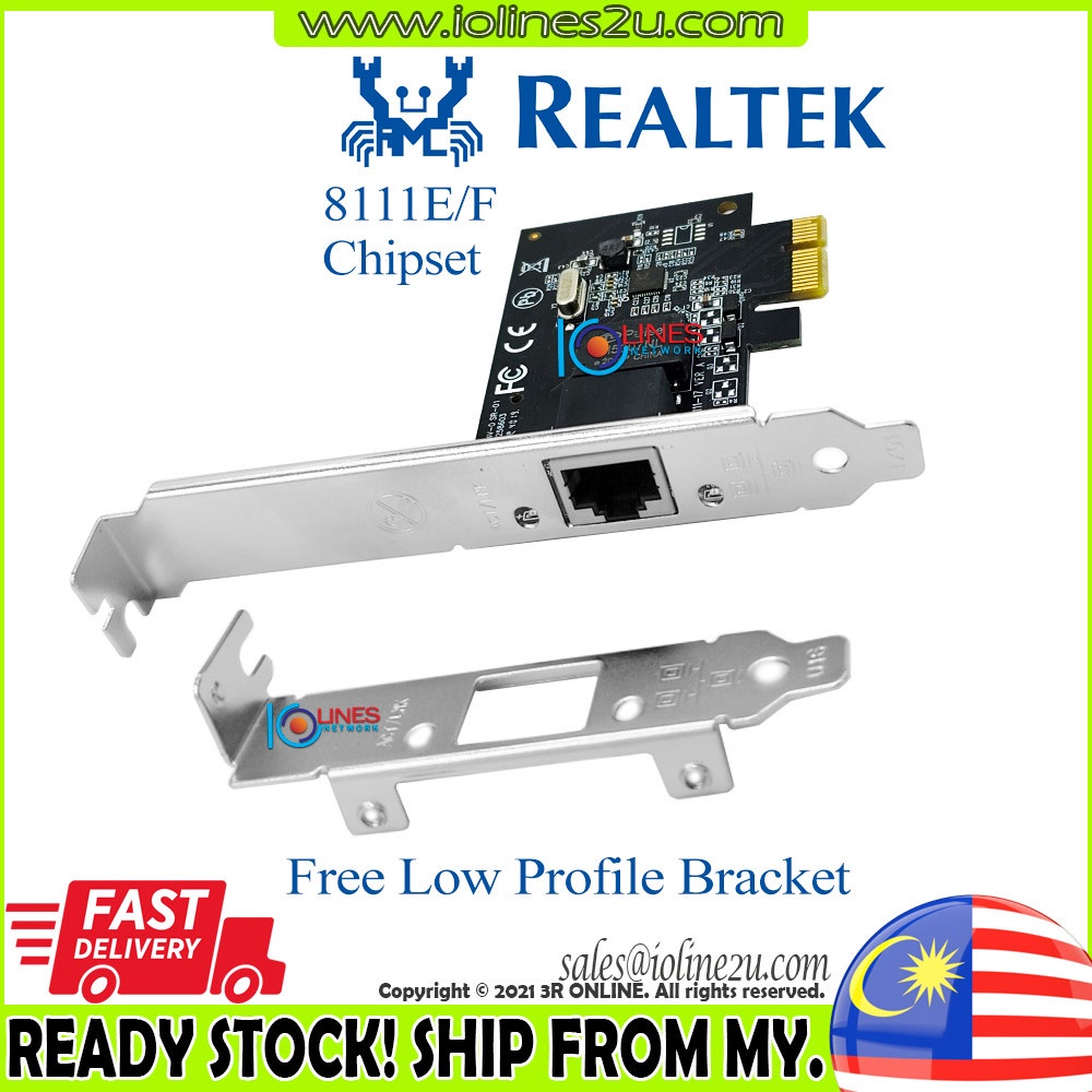 Realtek PCIe 1Gbps 2.5G Gigabit Network Ethernet Card LAN RTL8111 ...