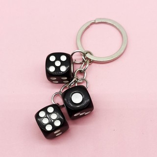 Funny Dice Keychain For Men Creative Colorful Resin Dice Charm Handbag ...