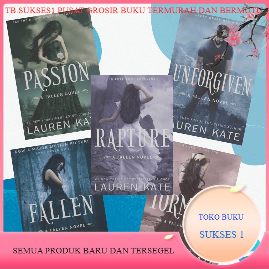 (English) Fallen Books Lauren Kate Series (Fallen, Torment, Passion ...