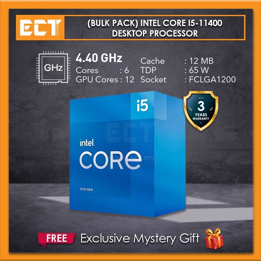 (Bulk Pack) Intel Core i5-11400 / i5-11500 / i5-11600KF / i5-11600K / i7-11700 / i7-11700K / i9 ...
