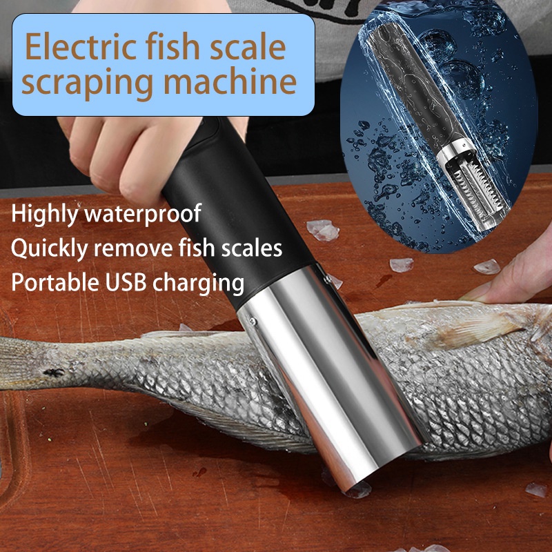 USB wireless electric fish scale scraping machine automatic fish scale ...