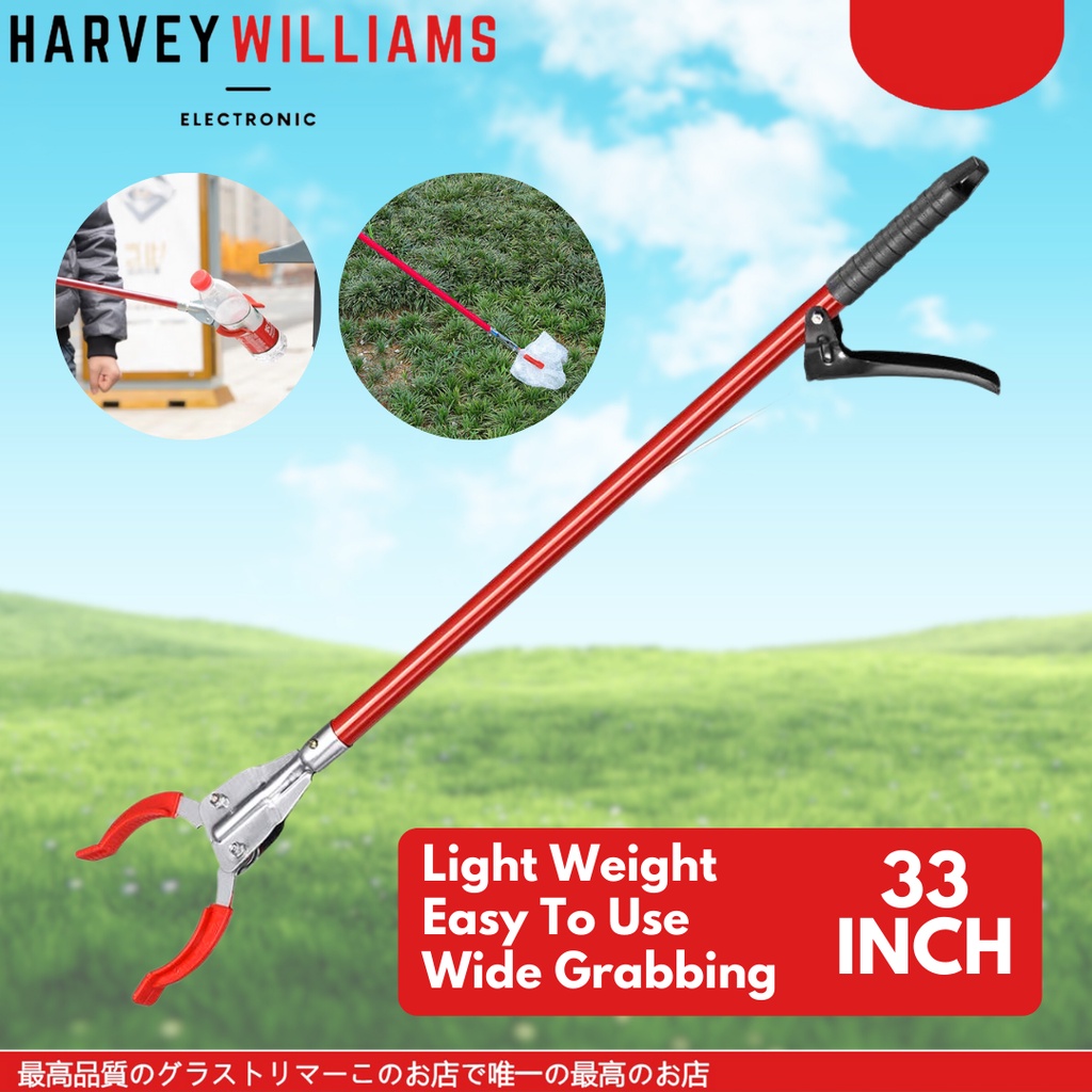 Metal Helper Stick Garbage Picker Outdoor Pickup Long Trigger Grabber ...
