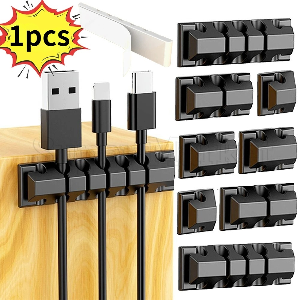 [ Featured ] Car Data Cable Holder / USB Cable Organizer Clips / Soft ...