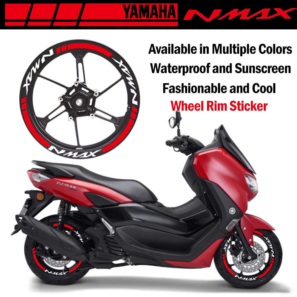 For Yamaha Nmax 125 155 160 Logo Reflective Motorcycle Wheel Hub ...