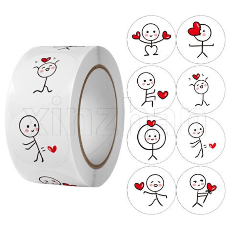 24-500 Pcs Creative Interesting Stickman Pattern Seal Tags / Stationery ...