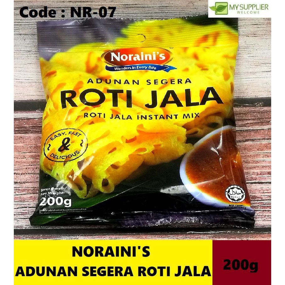 NR-07 Noraini's Roti Jala Instant Mix Flour / Tepung Segera Adunan Roti ...