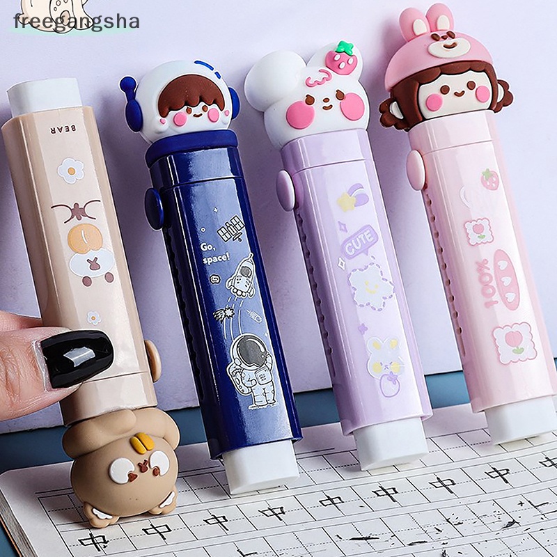 [FREG] Cat Paw Shaped Erasers Retractable Pen Eraser Stick And Refills ...