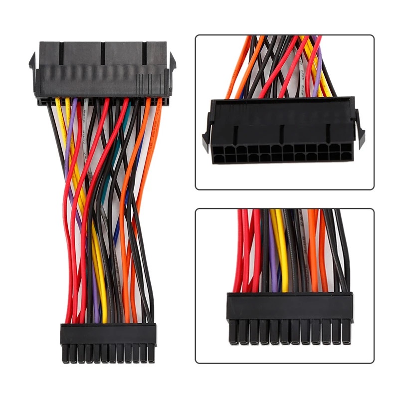 ATX PSU Standard 24Pin Female to Mini 24P Male Internal Power Adapter ...