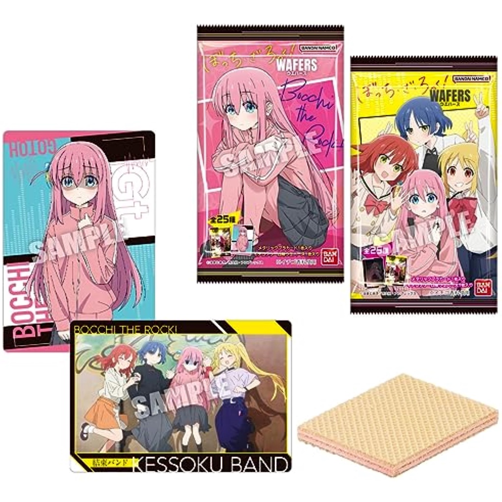 BANDAI Bocchi the Rock! Wafer (20 pieces) Shokugan / Wafer (baked ...