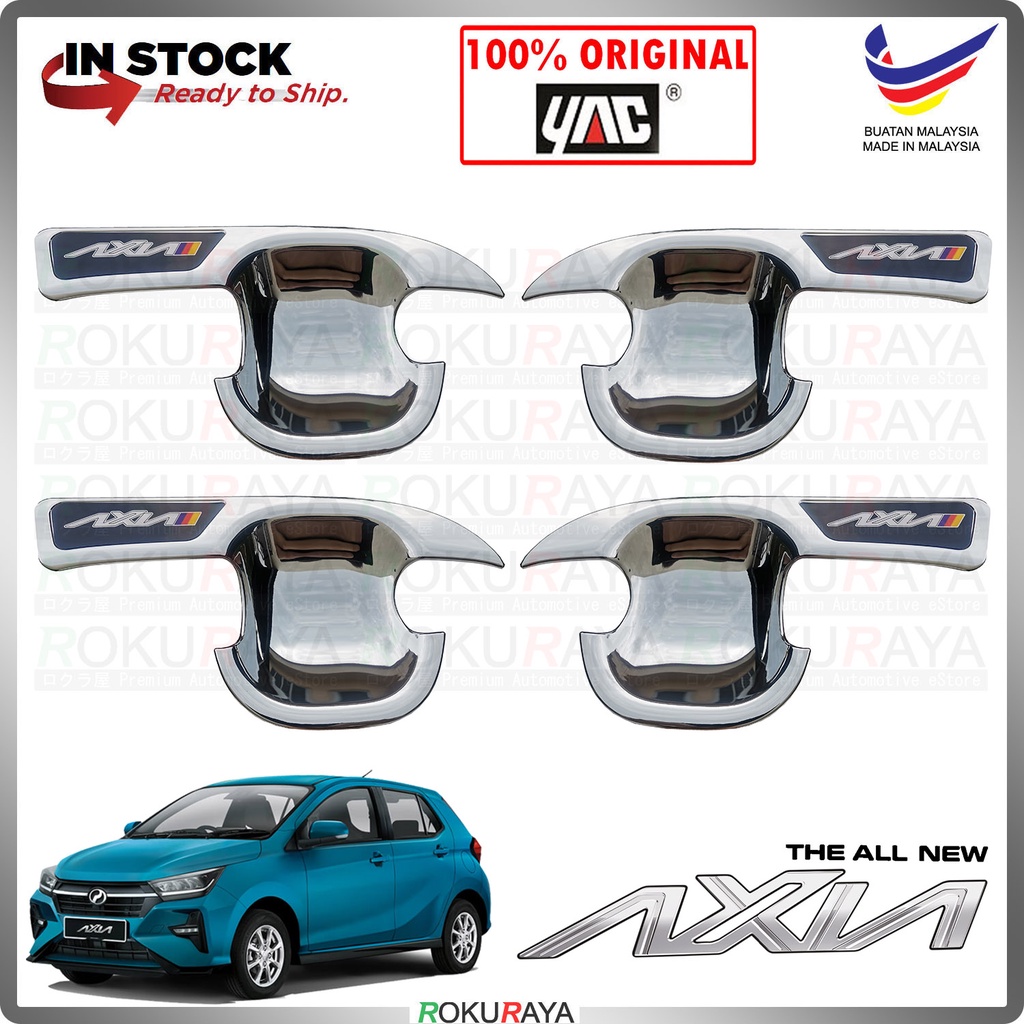 [CHROME BOWL] Perodua Axia 2023 2nd Gen Door Handle Cover Garnish Trim ...