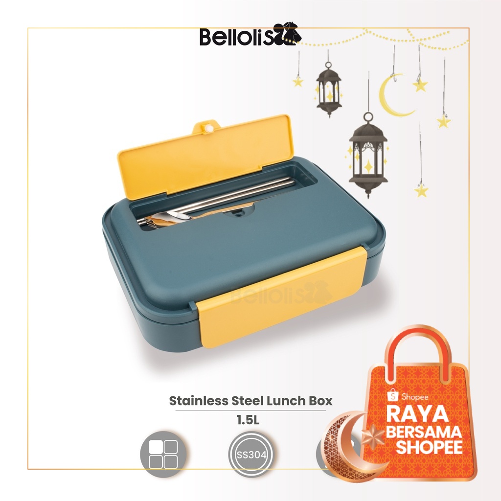 The Colorist 1.5L Large Capacity Colorful Stainless Steel Lunch Box ...