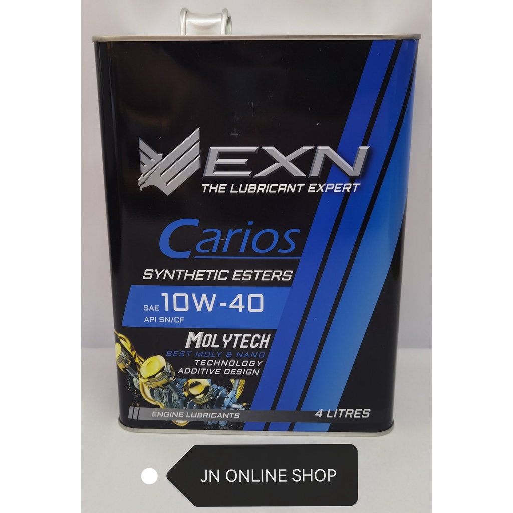 EXN CARIOS (Molytech) SAE 10W-40 API SN/CF Synthetic Esters Engine Oil ...