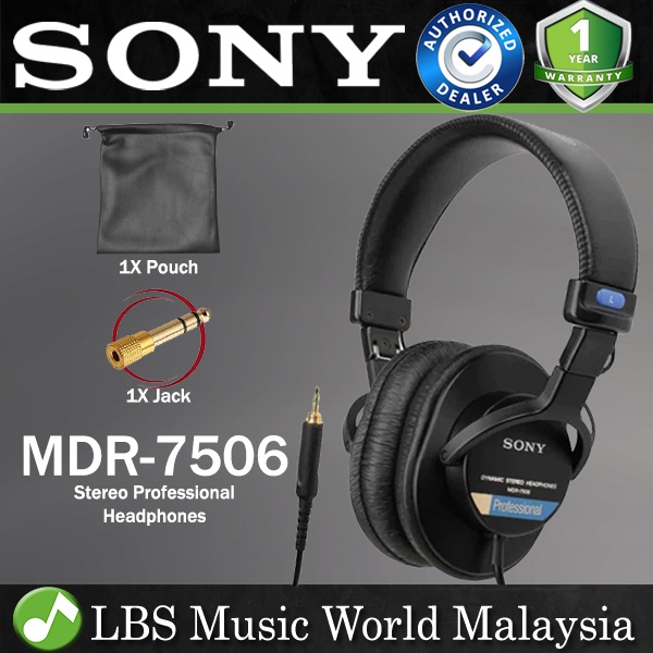 Sony MDR-7506 Closed Back Professional Monitoring Headphones (MDR7506 ...