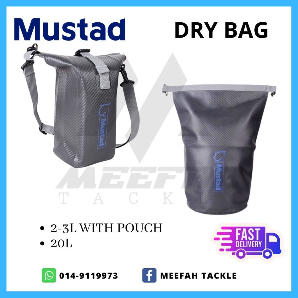 Mustad Dry Bag ( 2-3L / 20L ) - Backpack Bag Fishing Bag | Shopee Malaysia