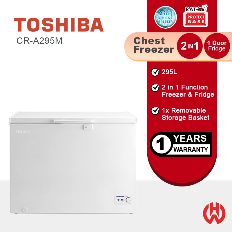 Toshiba 2IN1 Chest Freezer 295L CR-A295M / CR-A295 M | Shopee Malaysia