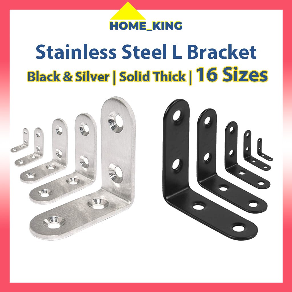 Home King Thickened Solid Stainless Steel L Bracket Angle Bracket L ...