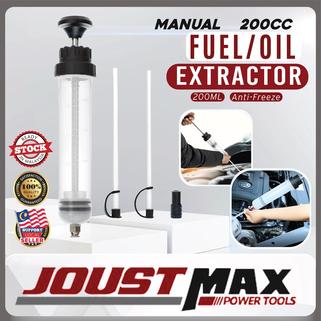 200cc Fuel Oil Extractor Manual Suction Pump Universal Extraction Car ...