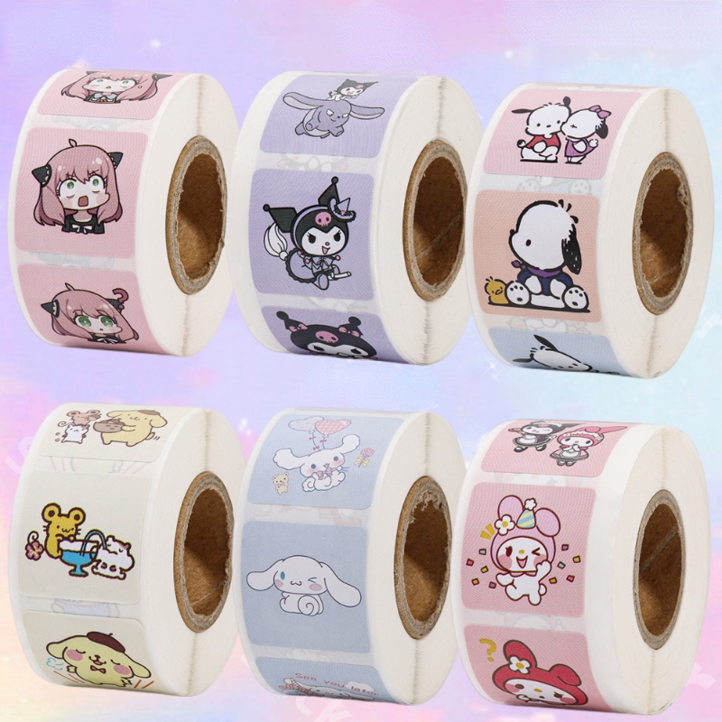 200pcs/roll Sanrio New Collection Stickers Cute Cartoon Cute Children ...