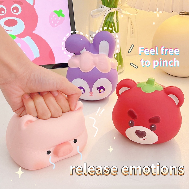 Decompression Toys Bouncy Ball Fun Squeeze Toys Cute Toys Stress Relief ...