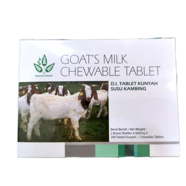 Goat 's milk chewable tablet400's-600mg羊奶片-Diamond interest 金康 | Shopee ...