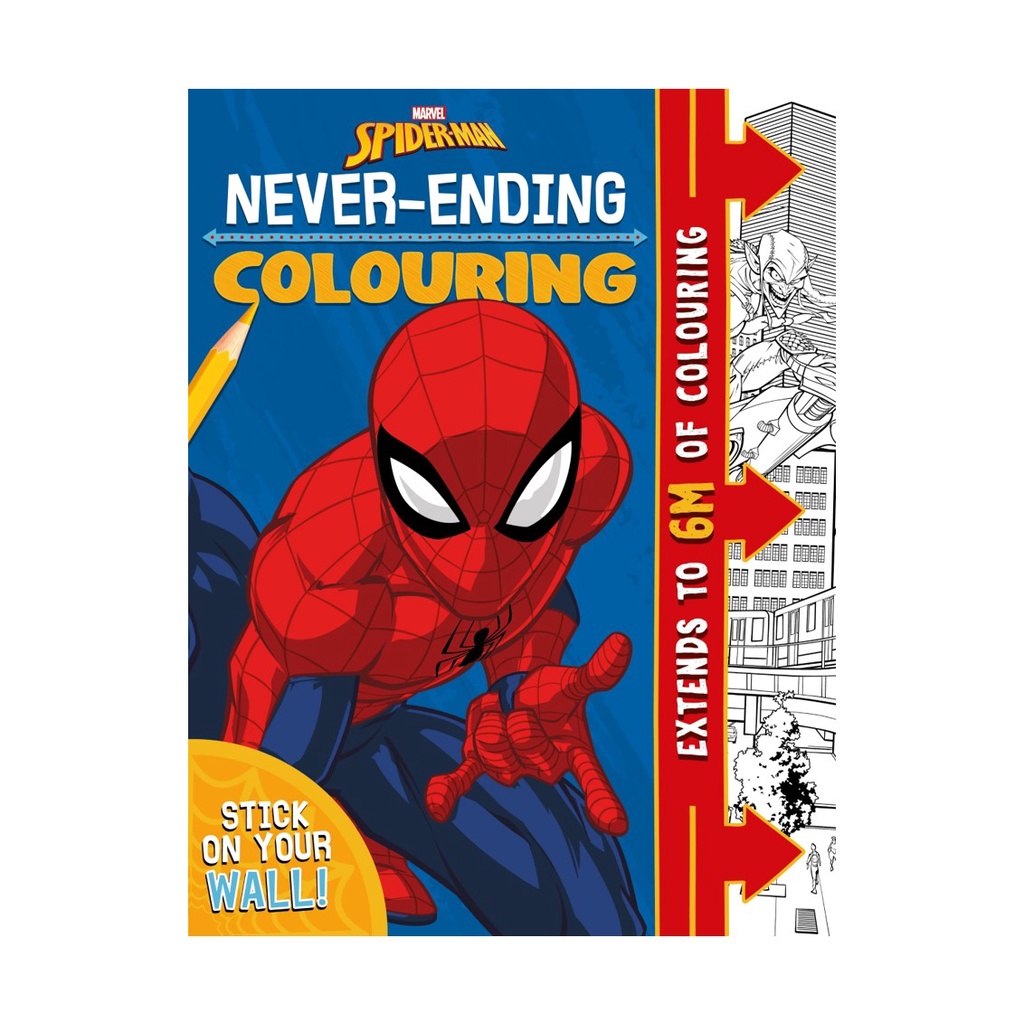 Marvel Spiderman Colouring Book For KidsTo Color With Never Ending 6 ...