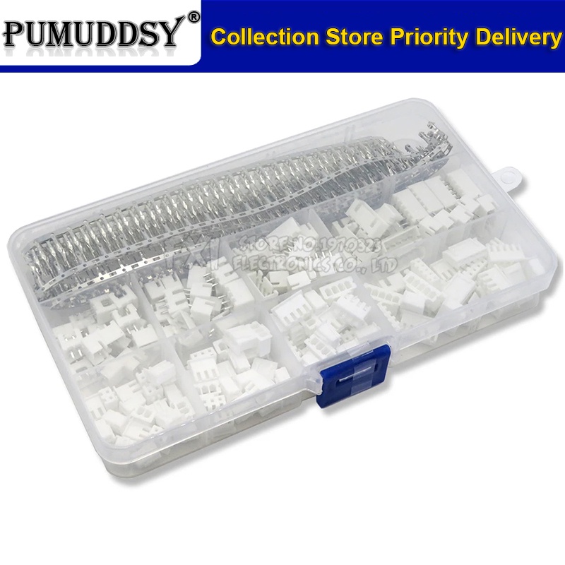 560PCS/With Box XH2.54 2p 3p 4p 5 Pin 2.54mm Pitch Terminal Kit ...