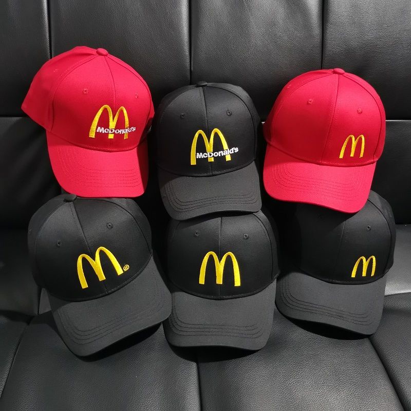 2024 Mcdonald's Waiter Work Hat Cap Baseball Advertising | Shopee Malaysia