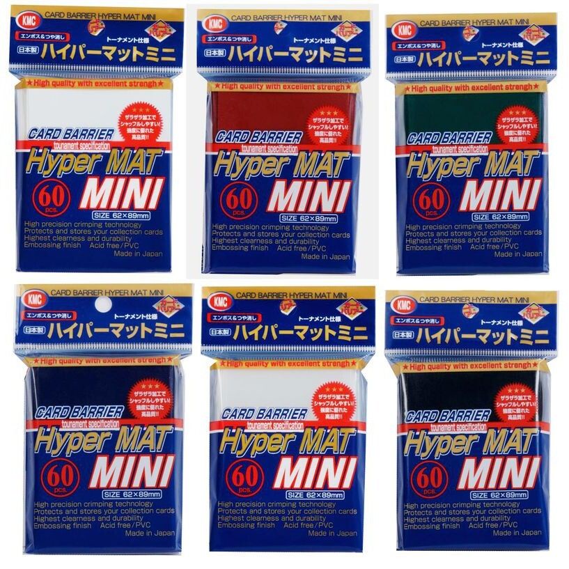 KMC Hyper MAT MINI Sized Card Sleeves 60pcs 62x89mm | Shopee Malaysia