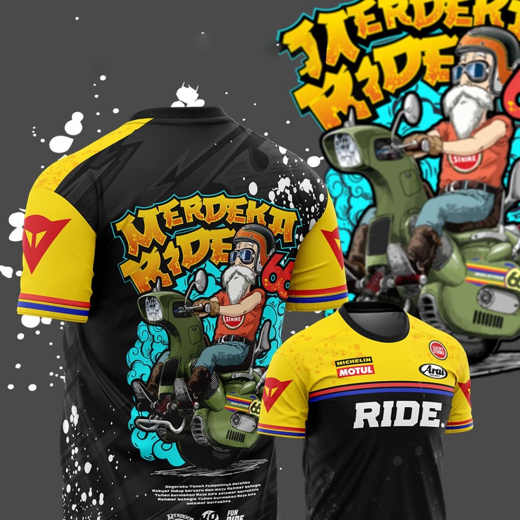 [𝐉𝐄𝐑𝐒𝐄𝐘 𝐑𝐈𝐃𝐄 𝐌𝐄𝐑𝐃𝐄𝐊𝐀 𝐍𝐄𝐖 𝐄𝐃𝐈𝐓𝐈𝐎𝐍 𝟐𝟎𝟐𝟑 𝐀𝐓𝐎𝐊 𝐕𝐄𝐒𝐏𝐀] BAJU RIDE KEGEMARAN ...